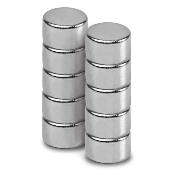 Aimant Néodyme Rond, Lot De 10 Aimants Ronds Très Puissants À Usage ...