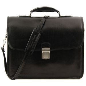 Tuscany Leather - Cartable cuir - Noir - Homme Noir - Cdiscount ...