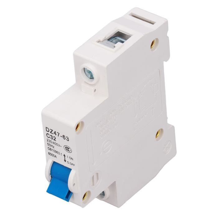 VBESTLIFE Protecteur de disjoncteur Disjoncteur 1P MCB DIN Rail Mount ...