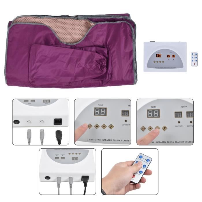 Couverture de Sauna (Violet)à Chaleur Infrarouge Lointain Drain d ...