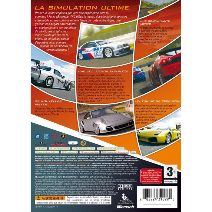 FORZA MOTORSPORT 2 STANDARD / JEU CONSOLE XBOX 360 - Cdiscount Jeux vidéo