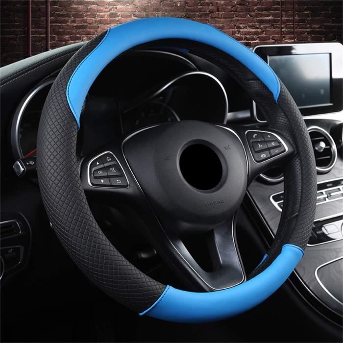 Couvre Volant Voiture Caches De Volant En Cuir Artificiel Universel 37 ...