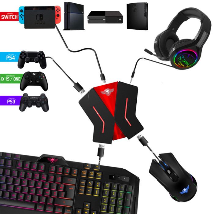 Convertisseur Spirit of Gamer Crossgame 2, Clavier & Souris PC sur PS4 ...