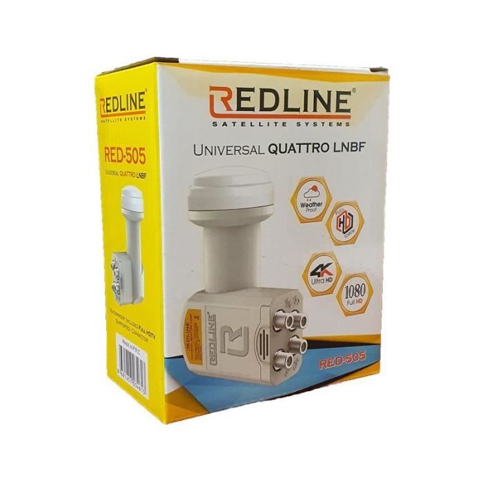 LNB QUATTRO HIGH GAIN 65 DB - FACT.BRUIT 0,1DB FULL HD 4K TNTSAT ASTRA ...