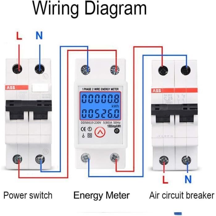 Compteur De Puissance Compteur Electrique Multifonctionnel Compteur D ...