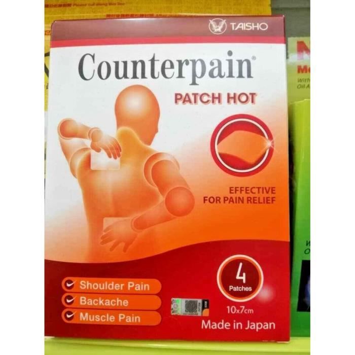 Counterpain Patch Chaud 7x10cm 4pces | lumbago, ecchymose, entorse ...