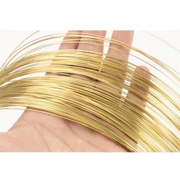 Câble-fil - Fil de laiton souple H62 - Dia 0.6mm - 1 mètre - Cdiscount ...