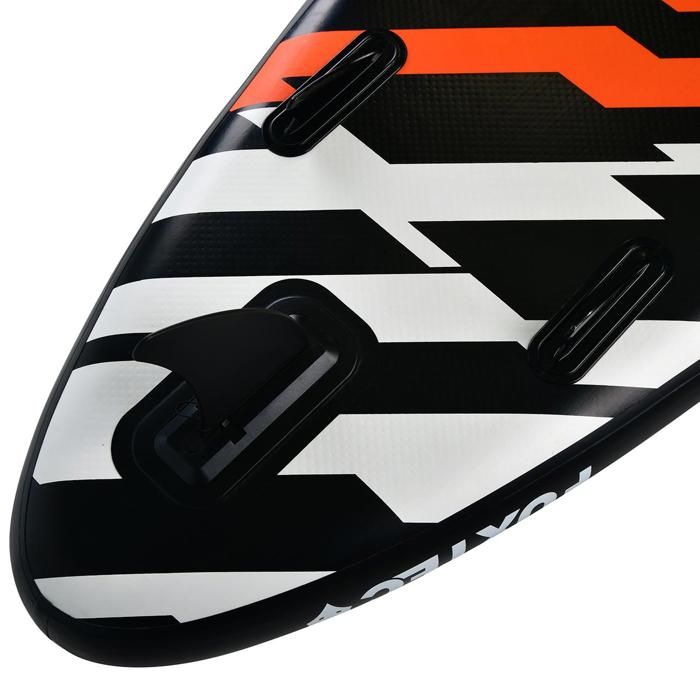 Stand Up Board gonflable FUXTEC 320 x 81 x 15 cm - blanc noir orange ...