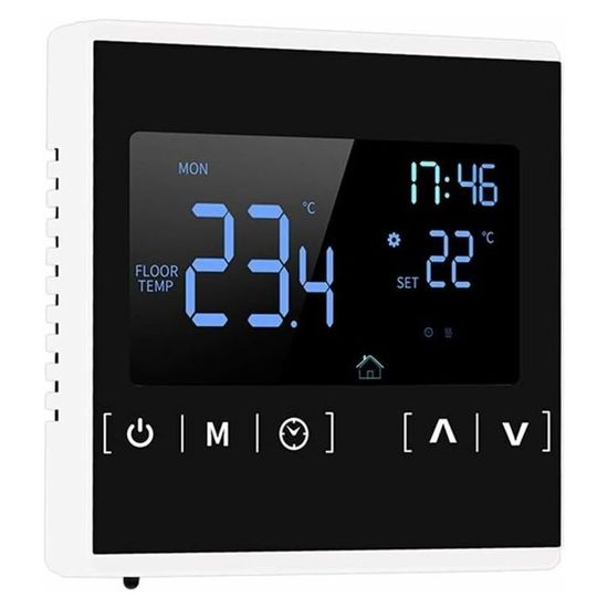 Thermostat pour Chauffage lectrique au Sol Programmable avec Affichage LCD et Cble de Capteur ...