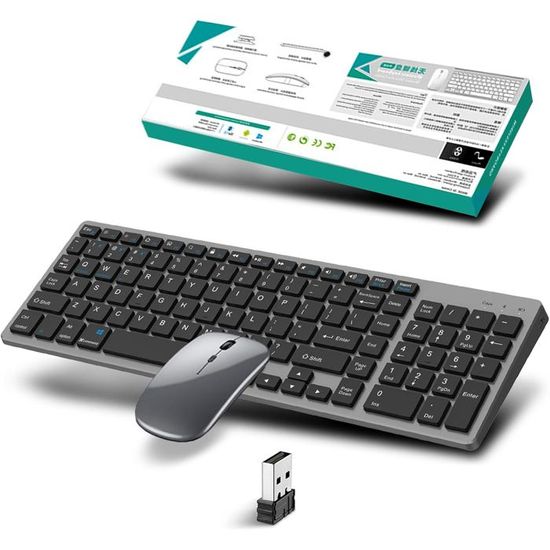 Ensembles Clavier Souris Sans Fil 2.4Ghz & Bluetooth,Clavier Et Souris ...