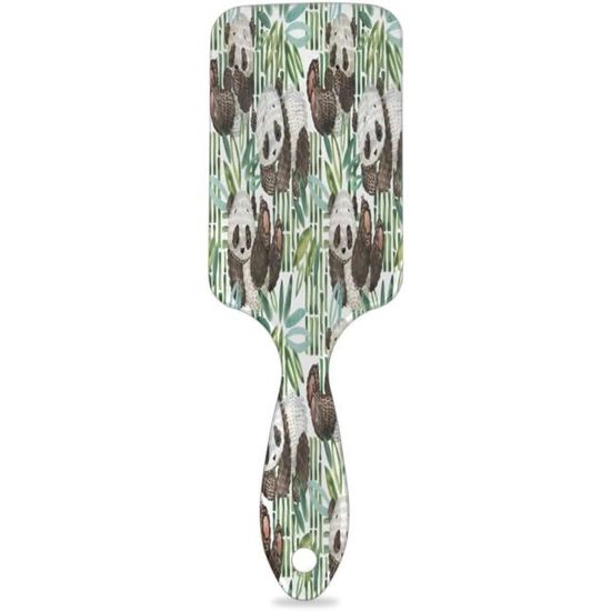 Animal Panda Brosse À Cheveux En Bambou Pour Femme Brosse À Cheveux Douce Avec Coussin D'Air ...