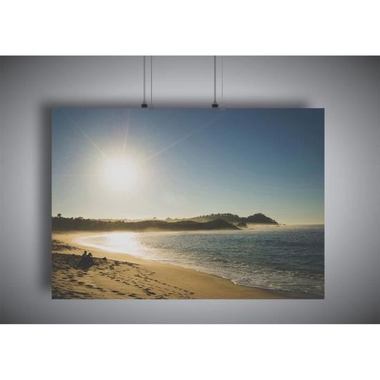 Poster Plage Beach Sunset Bord De Mer Sable - A3 (42x29,7cm ...