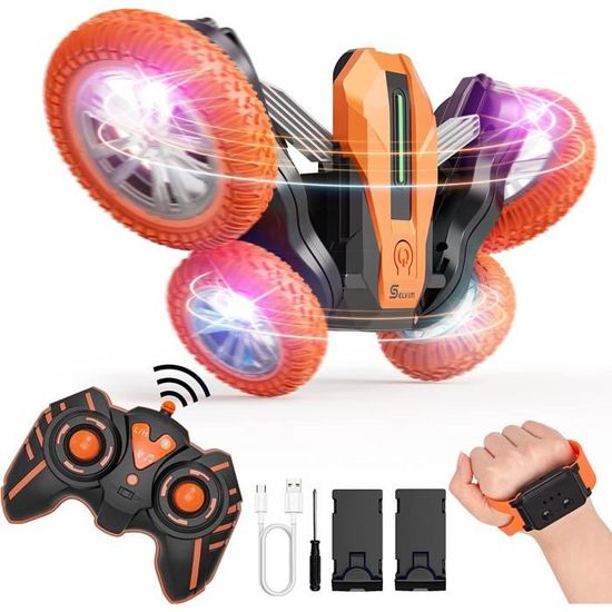 Voiture Télécommandée avec Télécommande - Voiture RC 2,4 GHz 4WD avec Batterie Rechargeable - RC ...