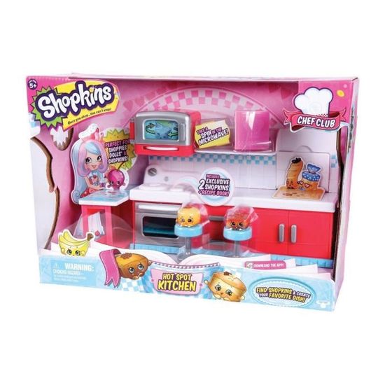 Shopkins - Chef Club - Hot Spot Kitchen - Playset Cuisine + 2 Mini ...