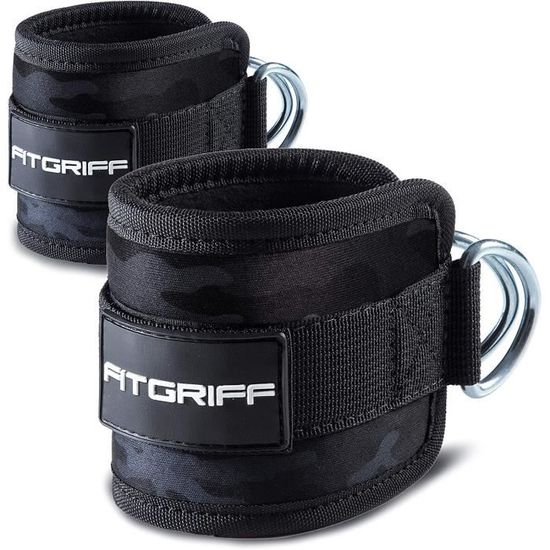 Fitgriff Sangle Cheville Musculation Poulie (rembourré) - Sangle ...