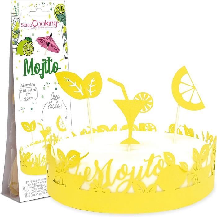 Déco Gâteau Mojito - Kit Décoration Pour Gâteau, Pâtisserie, Dessert ...