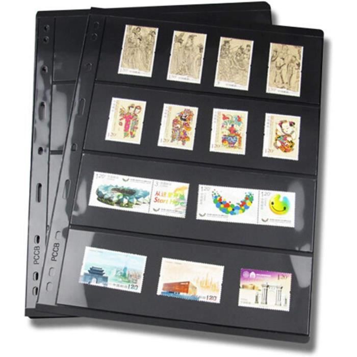 Lot De 10 Pochettes En Pvc Double Face Pour Album De Collection De ...