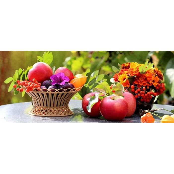 Broderie Diamant Kit Complet Fruits Légumes,5D Diamond Painting Grand ...