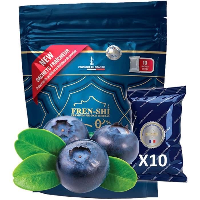 Frenshi - Doypack 500 G - Myrtille-Blueberry - Goût Chicha (Sans Ta.B ...