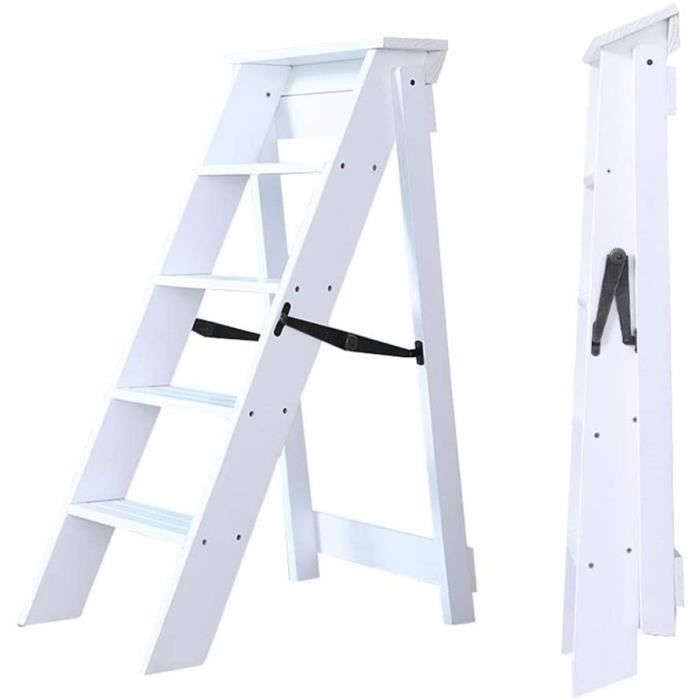 Marchepieds escamotables Tabouret Pliant De Cuisine En 5 Étapes Échelles En Bois Tabouret Et ...