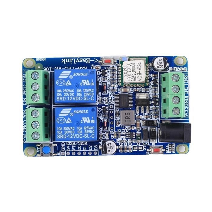 2 Canaux 12v Carte De Commutation Relais Wifi Minuterie Retardée