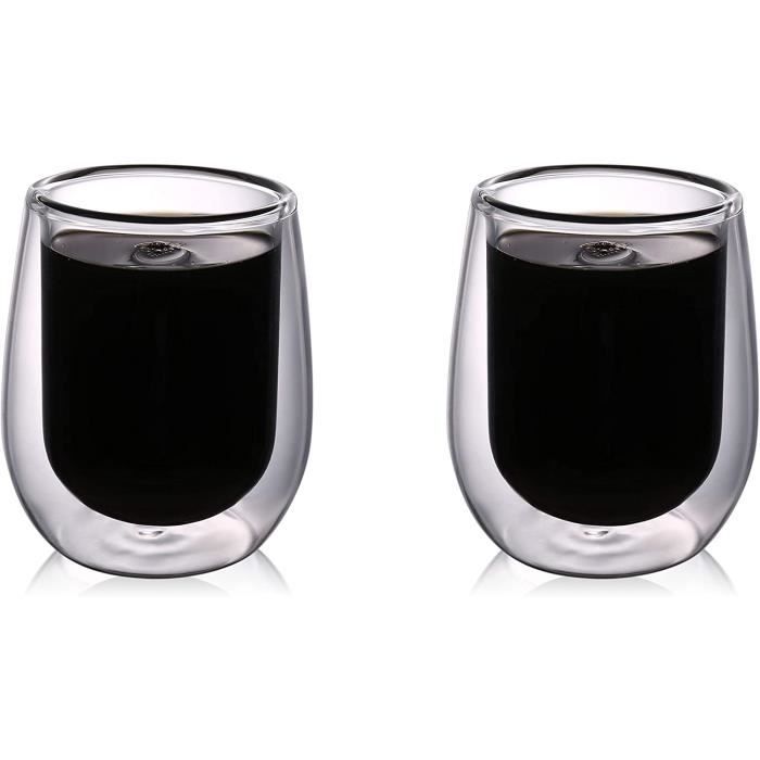 Verre double paroi - Faubourg - Verre de borosilicate - Haute transparence - Résistance à l ...