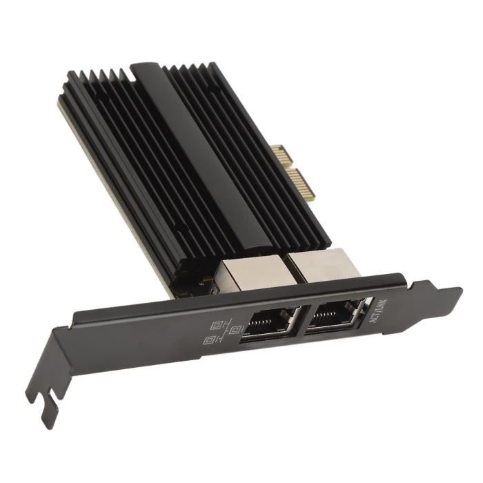 HEG Carte réseau PCIe 2.5G Gigabit double Port pour dissipation ...