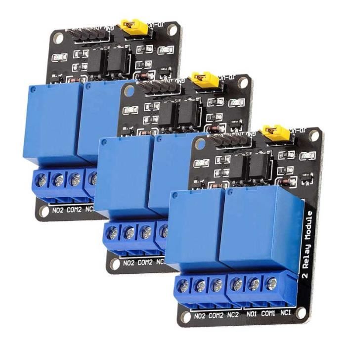 Module Relais 5V - Compatible Arduino/Raspberry Pi - 3 x 2 Canaux ...