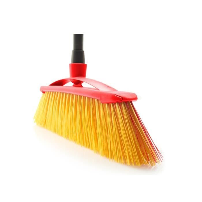 Balai brosse d'extérieur avec deux types de fibres,balai à poils ...