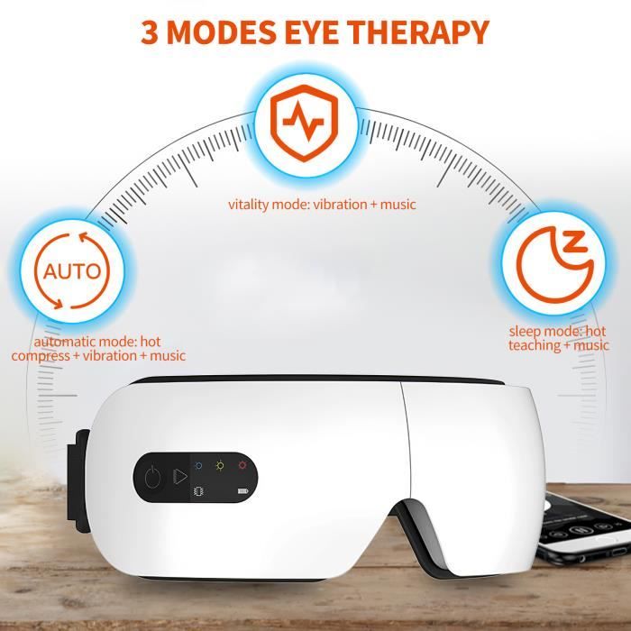 Masque de soins oculaires Chaud Compresse électrique Couvercle des yeux ...