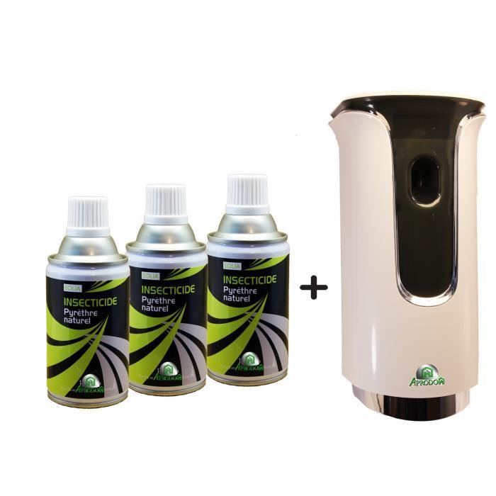 PACK Pyrèthre Naturel Anti mouche Diffuseur Automatique + 3 Recharges ...