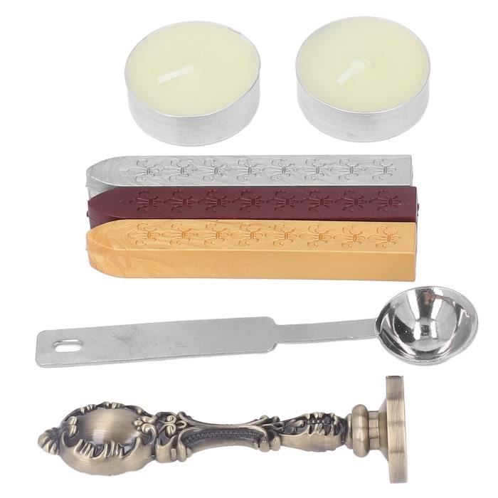 Qiilu kit de sceau de cire Kit de tampons de cire style rétro opération ...