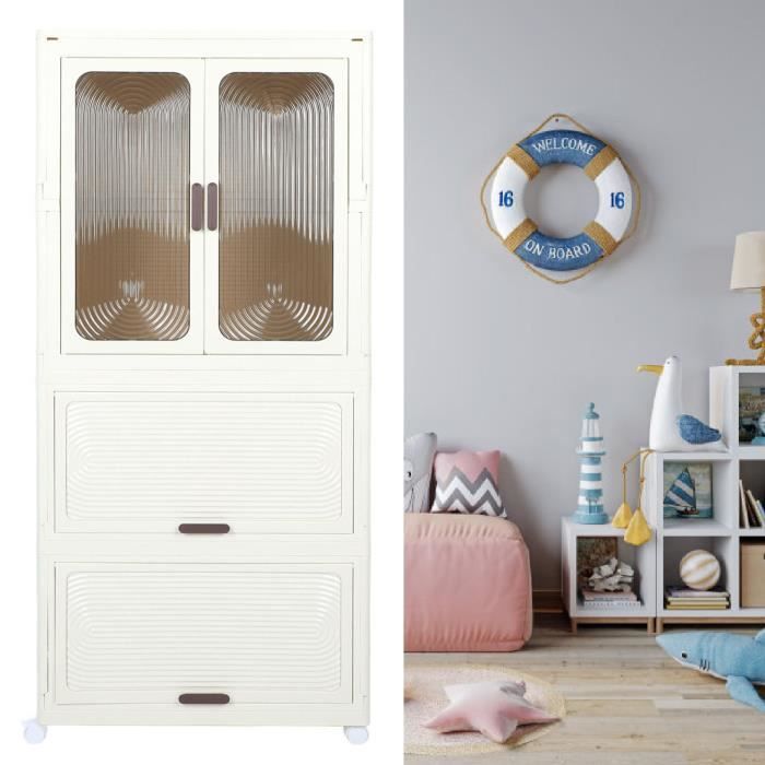 SURENHAP Placard portatif de garde-robe Armoire de rangement Portable ...