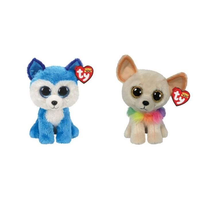 Ty - Peluches - Beanie Boo's - Prince Husky & Chewey Chihuahua ...