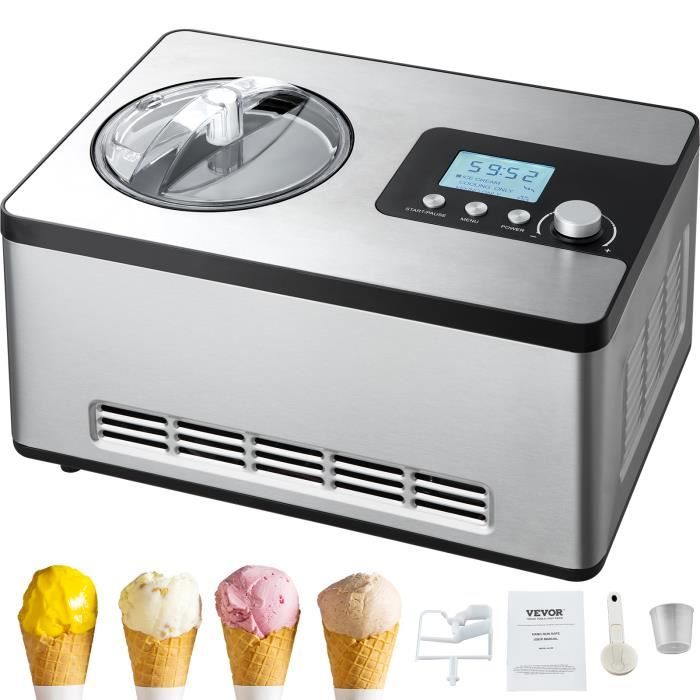 Machine a Glace - VEVOR - 2L STurbine à Glace Professionnelle ...