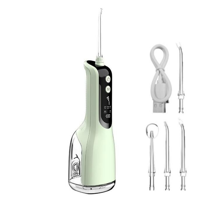 Hydropulseur Jet Dentaire Portable Rechargeable 330ML - YESCUSTOM - 5 ...
