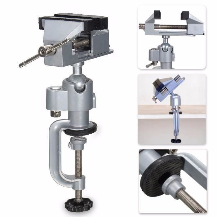 DIY 360° Pivotant Pince Vice Étau de Table Base Outil Réparation ...