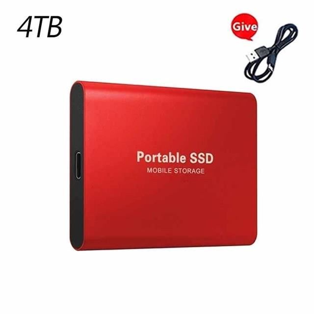 Disque dur externe,4TB Red--Disque dur externe SSD portable haute ...