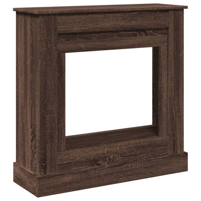 Cadre de cheminée chêne marron 90x30x90 cm bois d ingénierie ...