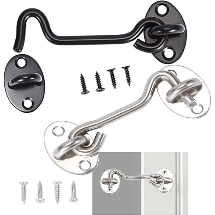 Crochet Et Loquet À Œil Serrures Porte De Grange Salle De Bain Cabine Verrous Boulons Pour N ...
