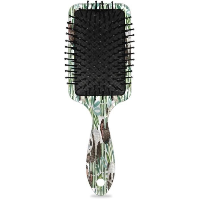 Animal Panda Brosse À Cheveux En Bambou Pour Femme Brosse À Cheveux Douce Avec Coussin D'Air ...