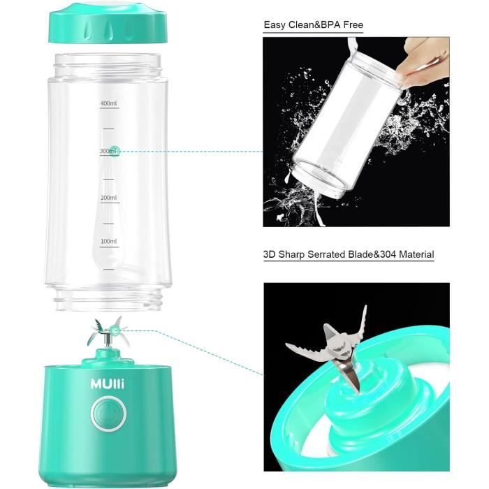 Mixeur Portable Rechargeable Par Usb Pour Smoothie Et Shakes Mini ...