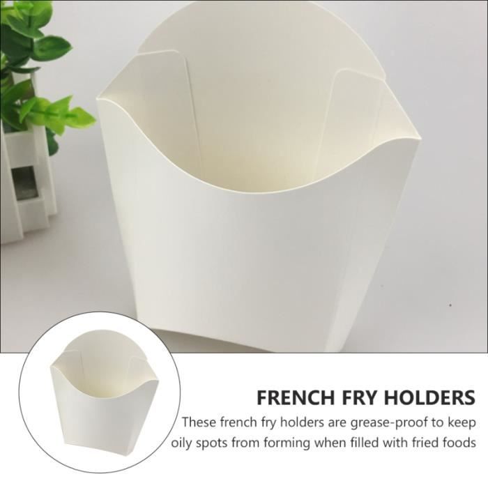Coupes de porte-frites, 24pcs tasses de charcuterie French Box Box Sacs ...