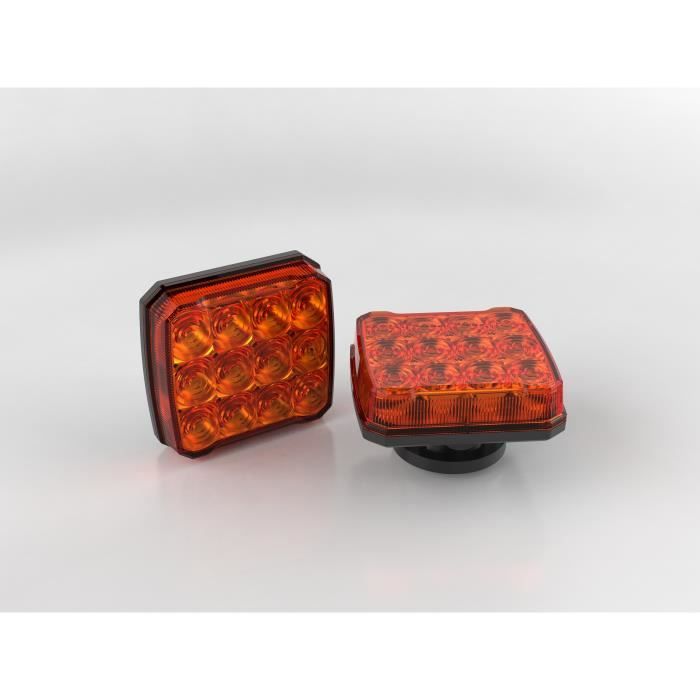 Kit Feux de Signalisation LED - Orange - Autonome - 12 Modes - IP65 ...