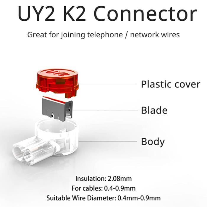 K2 Connector-Hoolnx – connecteur K1 K2 K3 UY1 UY2 UR, connecteur de ...