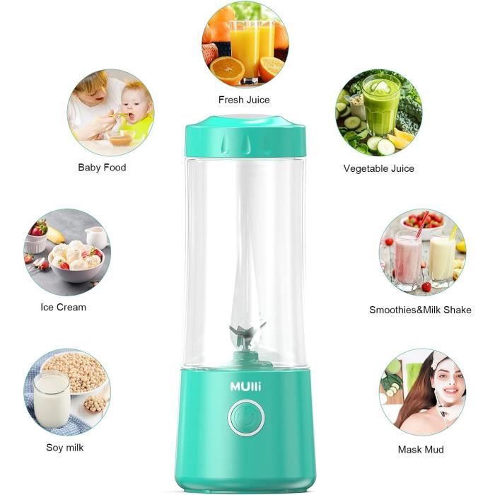 Mixeur Portable Rechargeable Par Usb Pour Smoothie Et Shakes Mini ...
