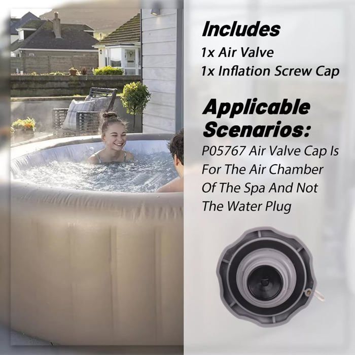 Bouchon de valve d'air pour jacuzzi gonflable Bestway Airjet - AUCUNE ...