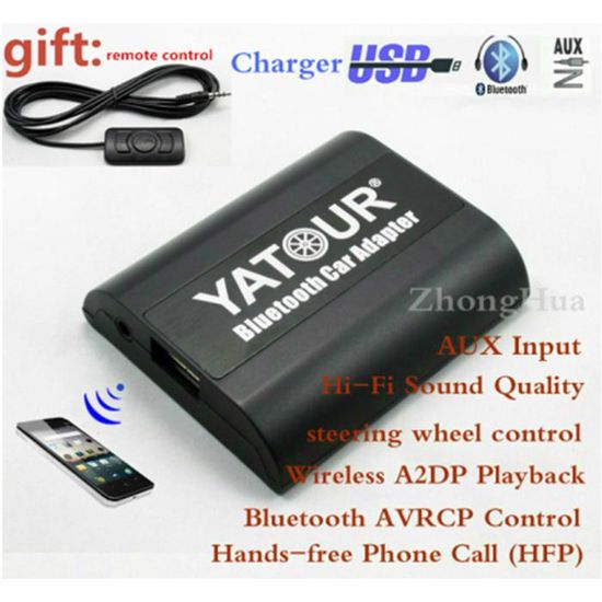 Yatour Audio Bluetooth AUX pour VW Gamma 4,unité principale,10 broches ...