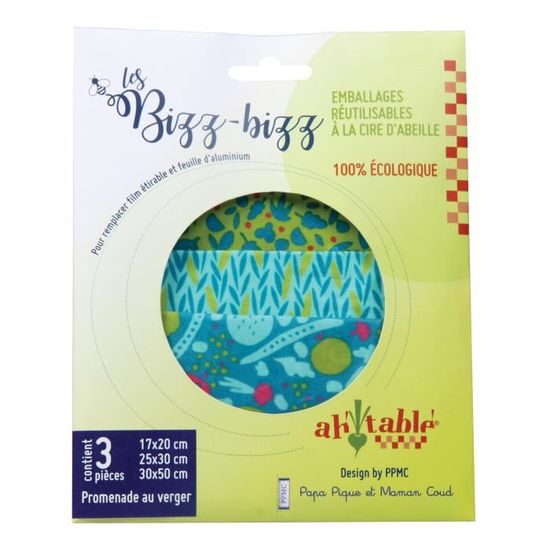 Kit de 3 Bizz-bizz rectangles promenade au verger - Ah!Table! - AH970 - Cdiscount Au quotidien