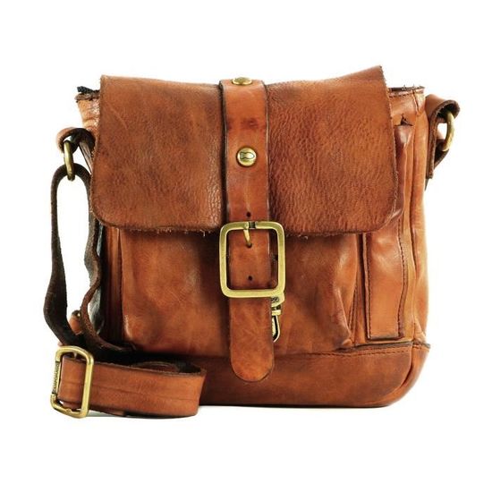 CAMPOMAGGI Crossbody Bag Cognac [224128] - sac à épaule bandoulière ...